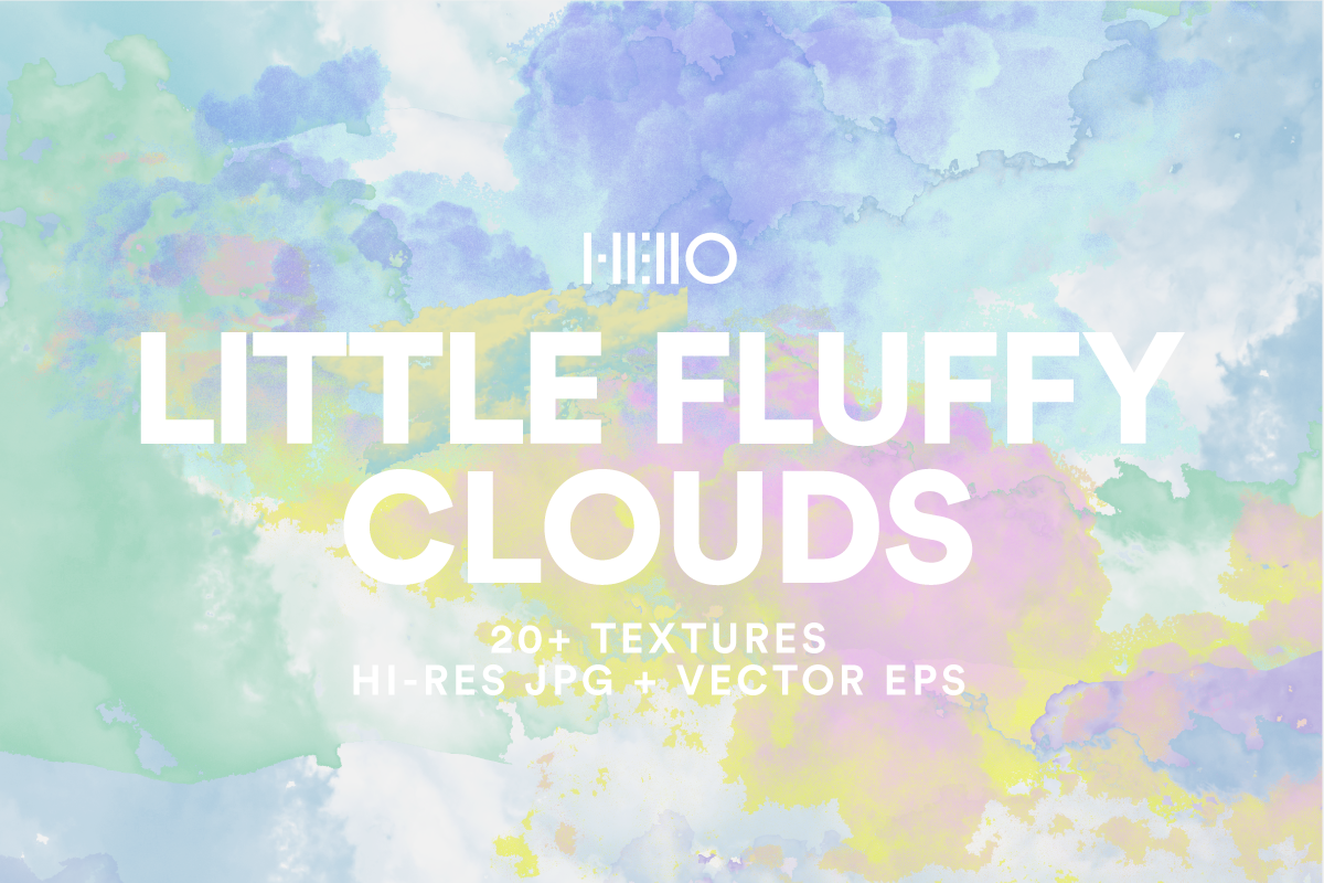 Lil Fluffy Clouds, a Texture Graphic by Hello Mart