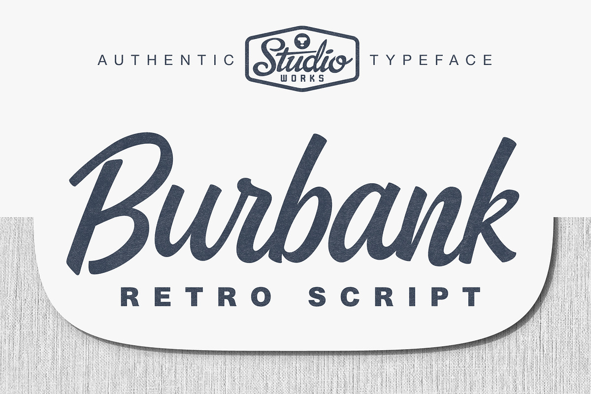 Burbank | Retro Script!, a Script Font by StudioWorks