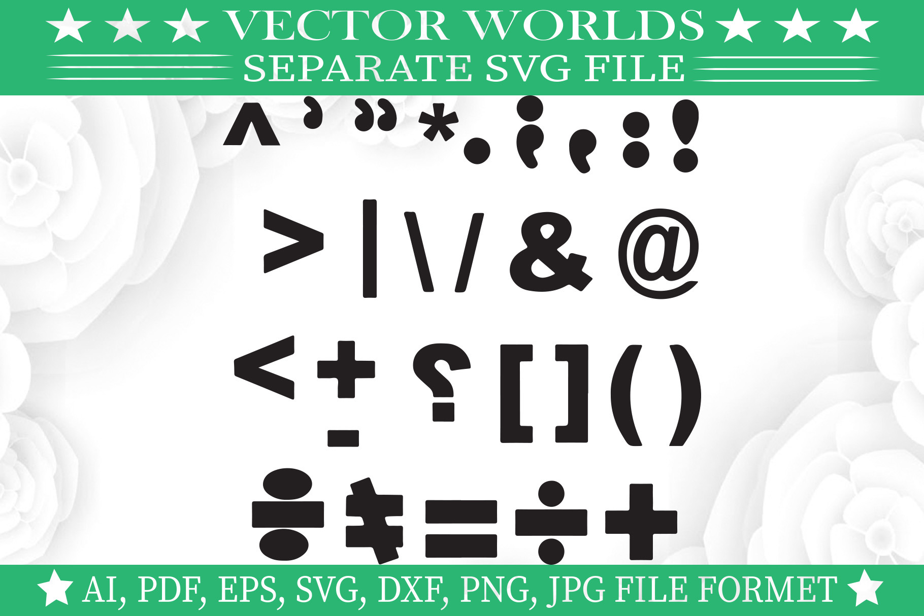 Symbols In English SVG, Symbols SVG, an Object Graphic by VectorWorlds