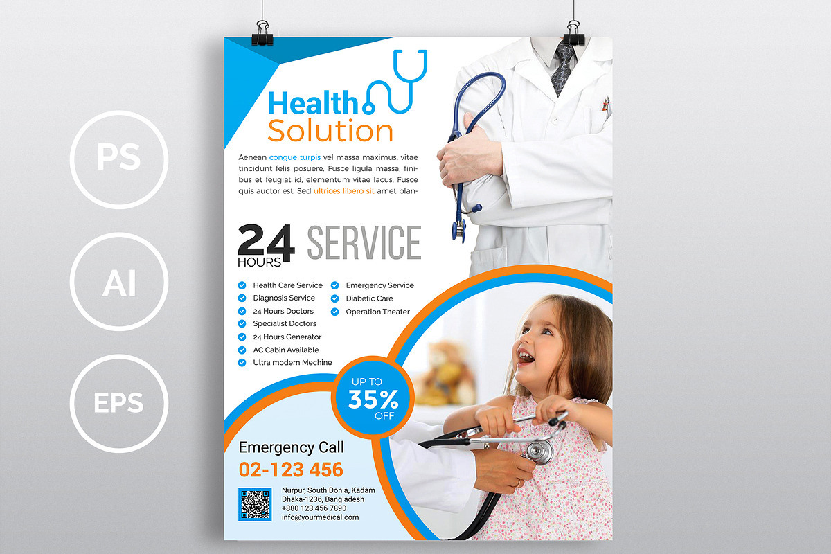 10 Doctor & Medical Flyers Bundle, a Flyer Template by Imagine Design ...
