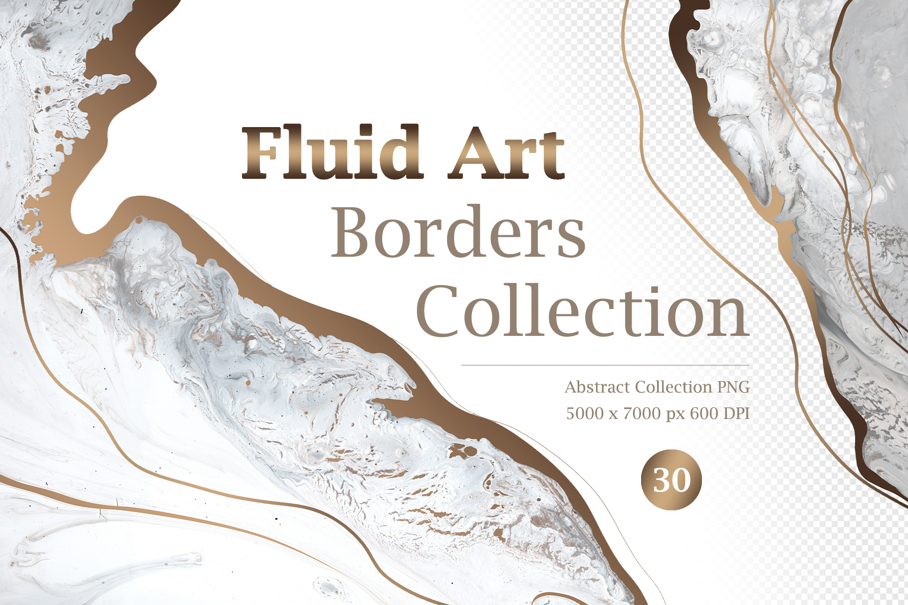 Fluid Art Borders Collection