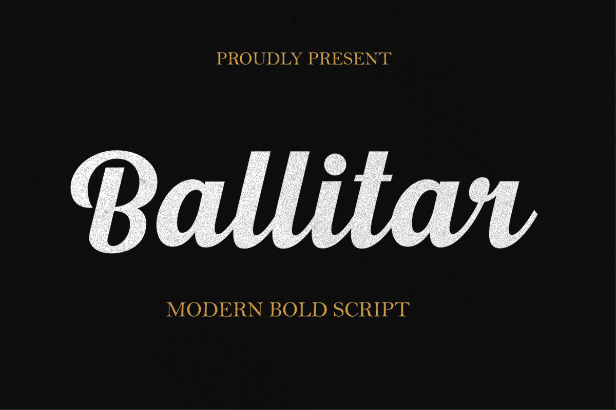 Ballitar City, a Script Font by typeline studio