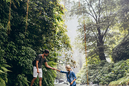 Man helping woman | People Images ~ Creative Market