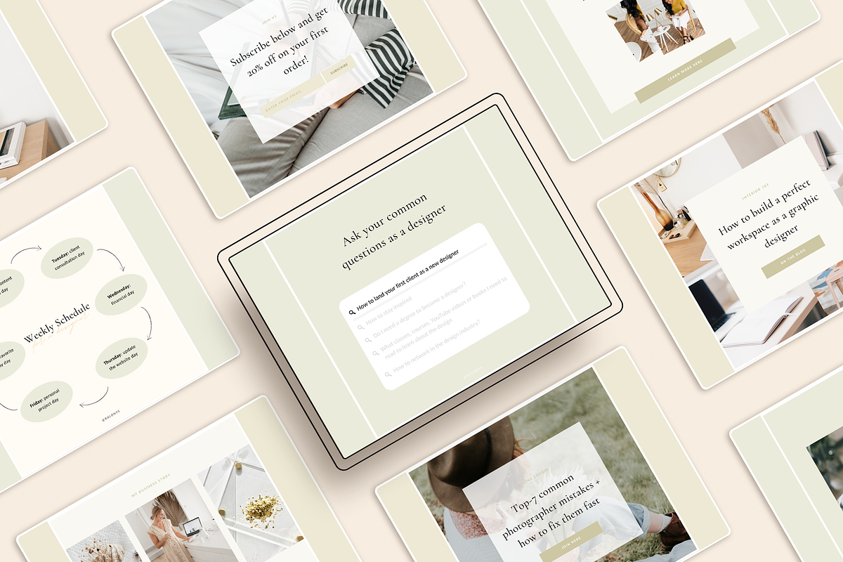 Instagram Bundle | CANVA, a Social Media Template by Ralony