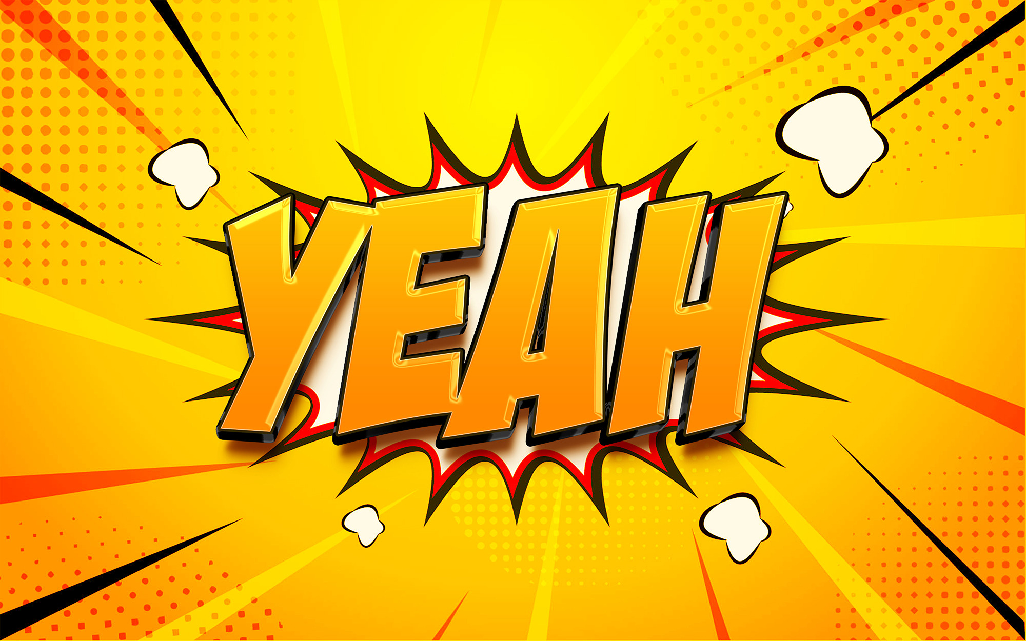 Yeah 3D Editable psd Text Effect, an Action Add-On by Md Jahidul99