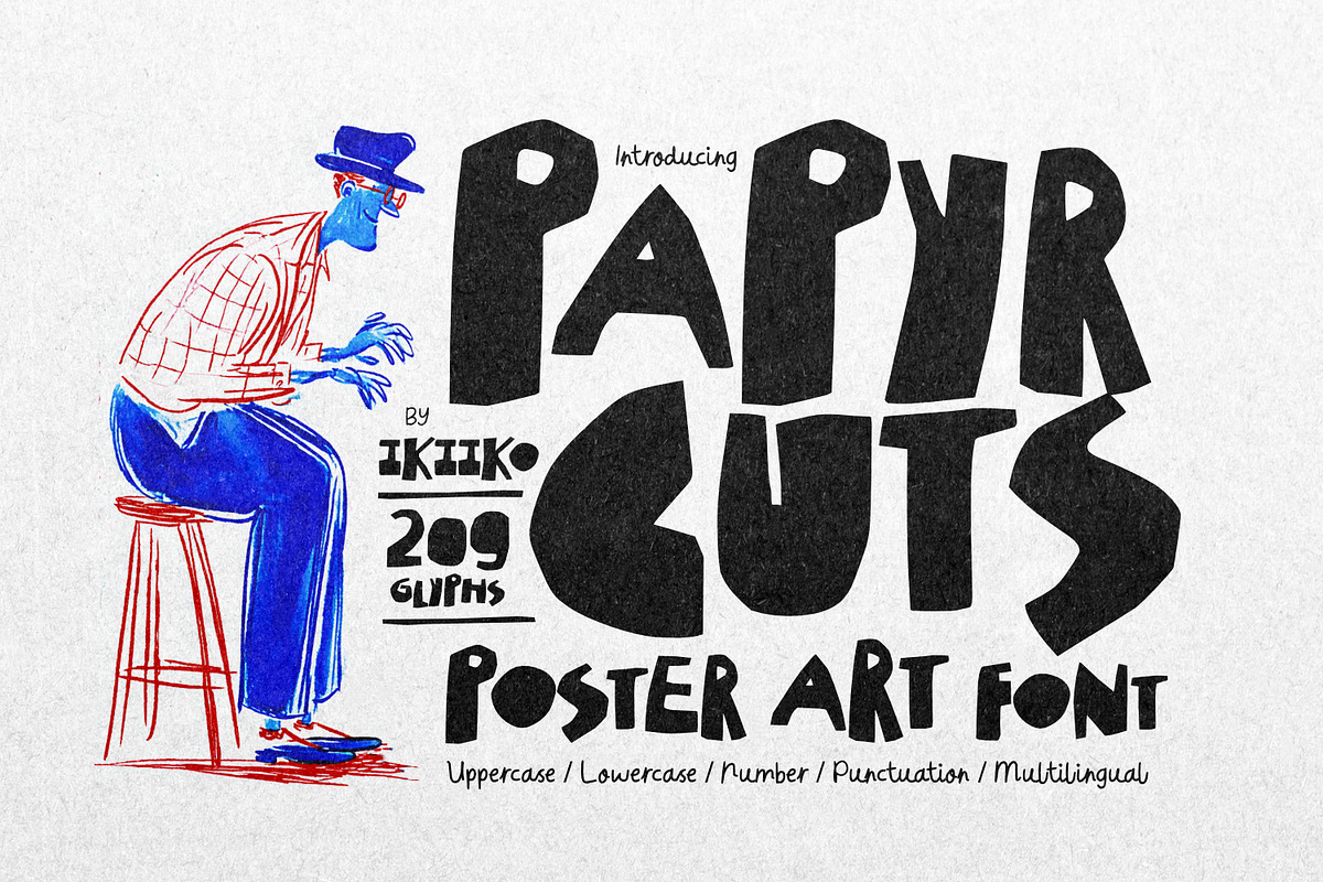 Papyrcuts - Poster Art Font