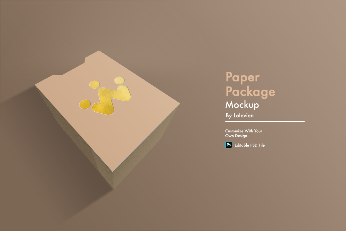 Papper Package Mockup, a Merchandise Mockup by lelevien | Creative Market