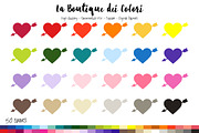 50 Rainbow Heart Clip Art | Illustrations ~ Creative Market