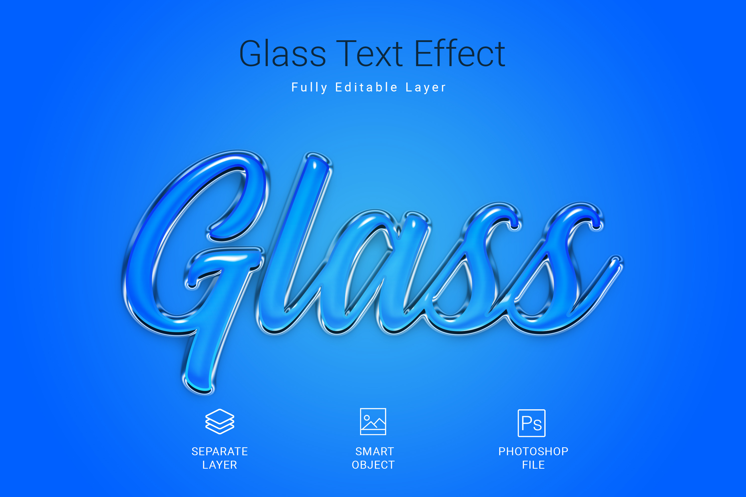Glass Psd Text Style Effect, a Layer Style Add-On by zahidhossainalif