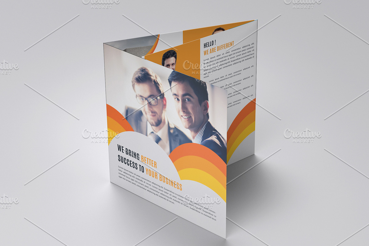 Square Tri-Fold Brochure Template, a Brochure Template by Alice_s