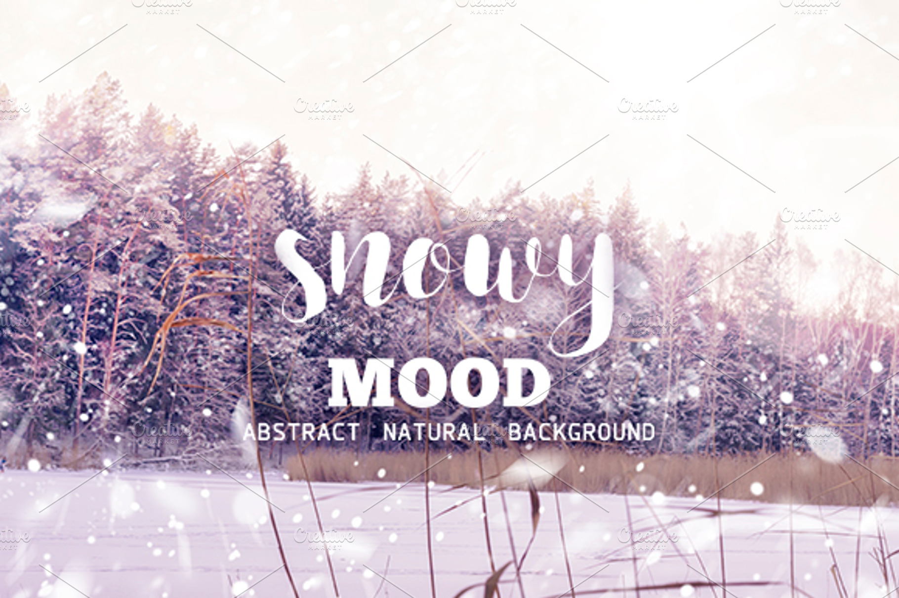 Snowy Mood, a Nature Photo by Depiano | Creative Market