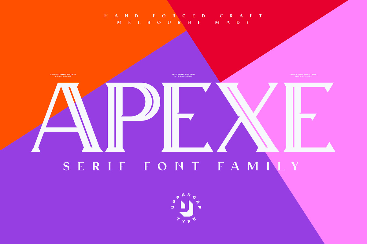 Apexe - Serif Font Family, a Serif Font by UppercapType