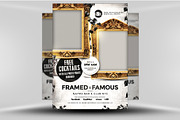 Framed and Famous Flyer Template, a Flyer Template by FlyerHeroes