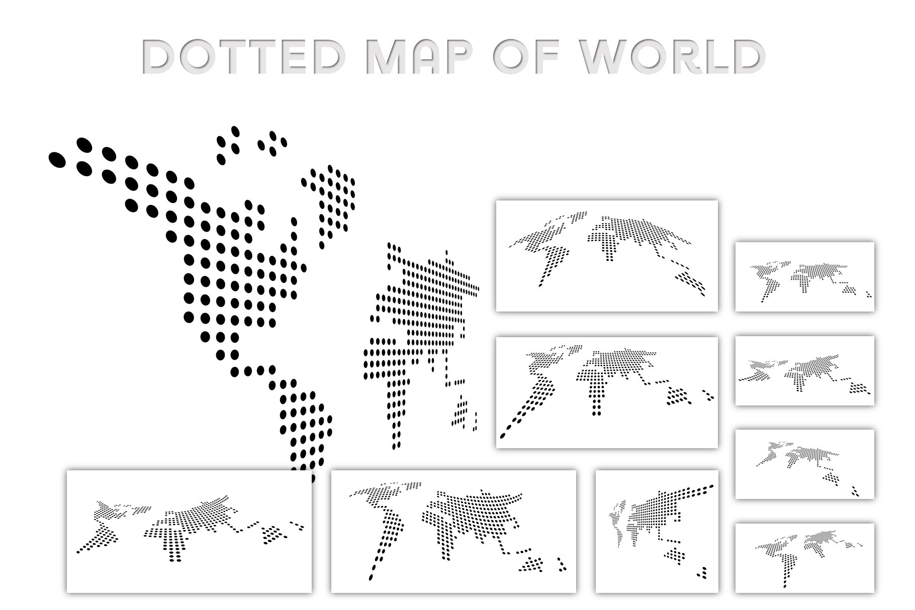 Dotted Map of World, a Technology Illustration by pytyczech