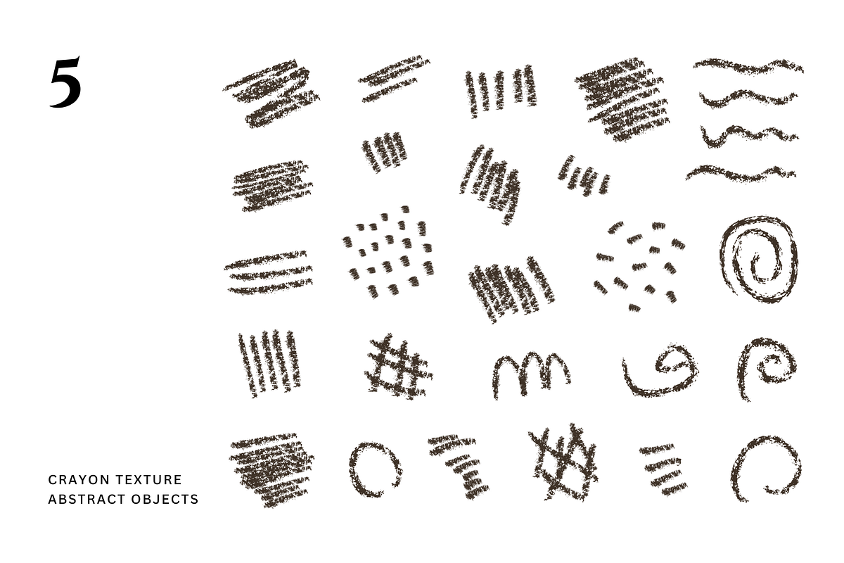 192 Crayon texture doodles, an Object Graphic by Pinkbrush