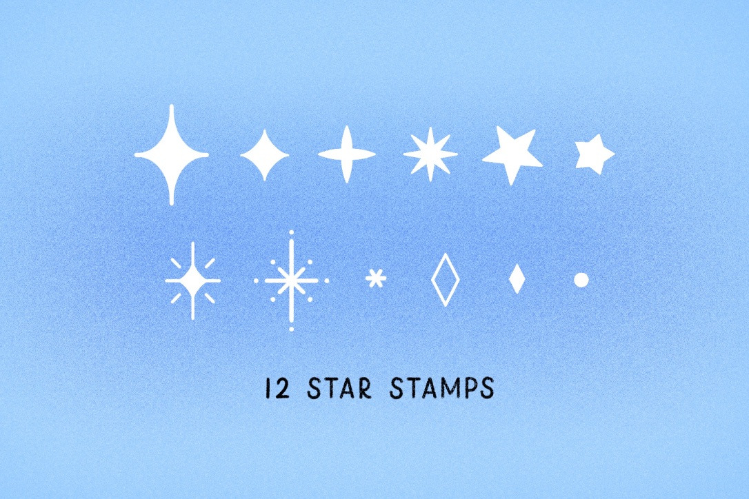 Procreate Star Stamp Brushes | Creative Market
