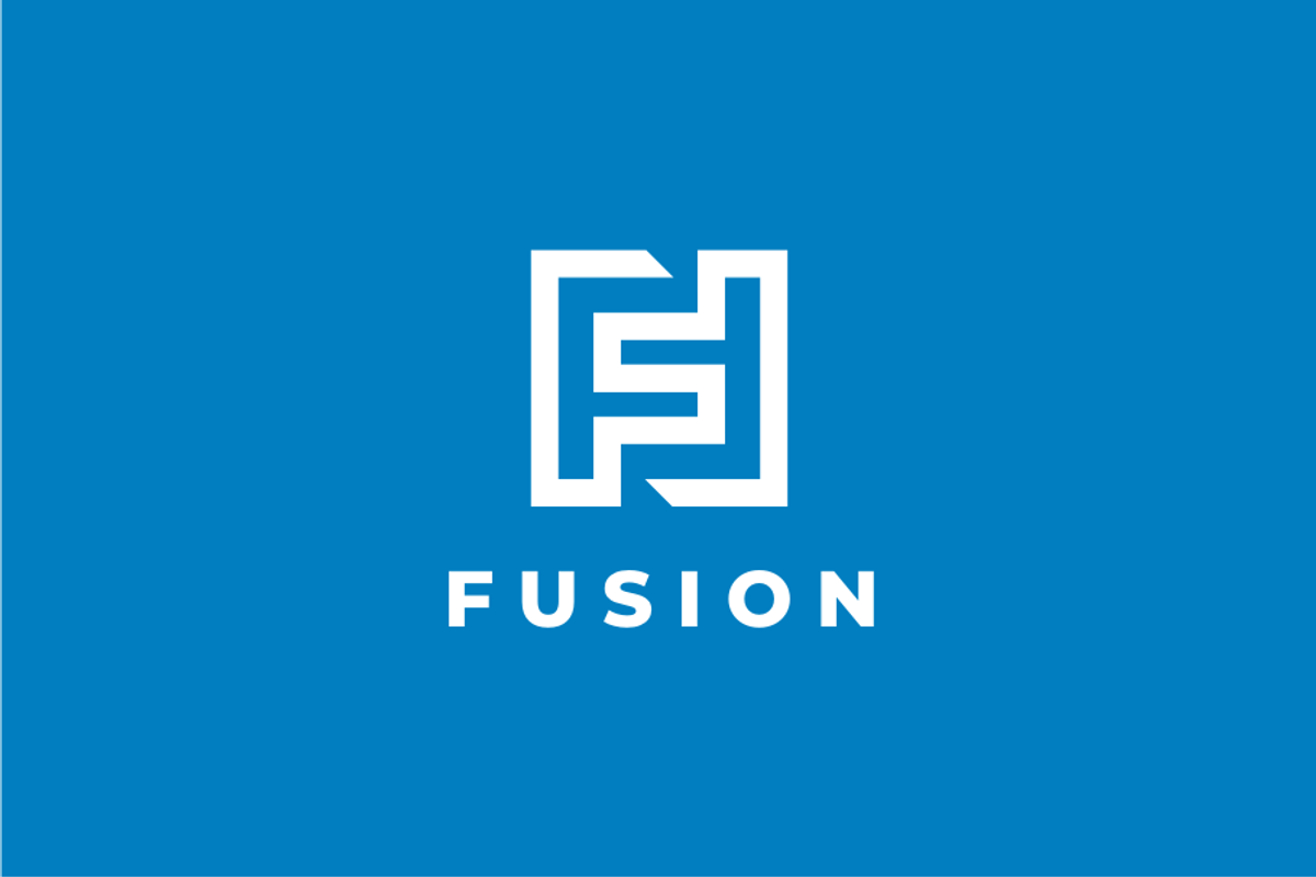 Fusion Letter F logo design, a Branding & Logo Template by johnkent
