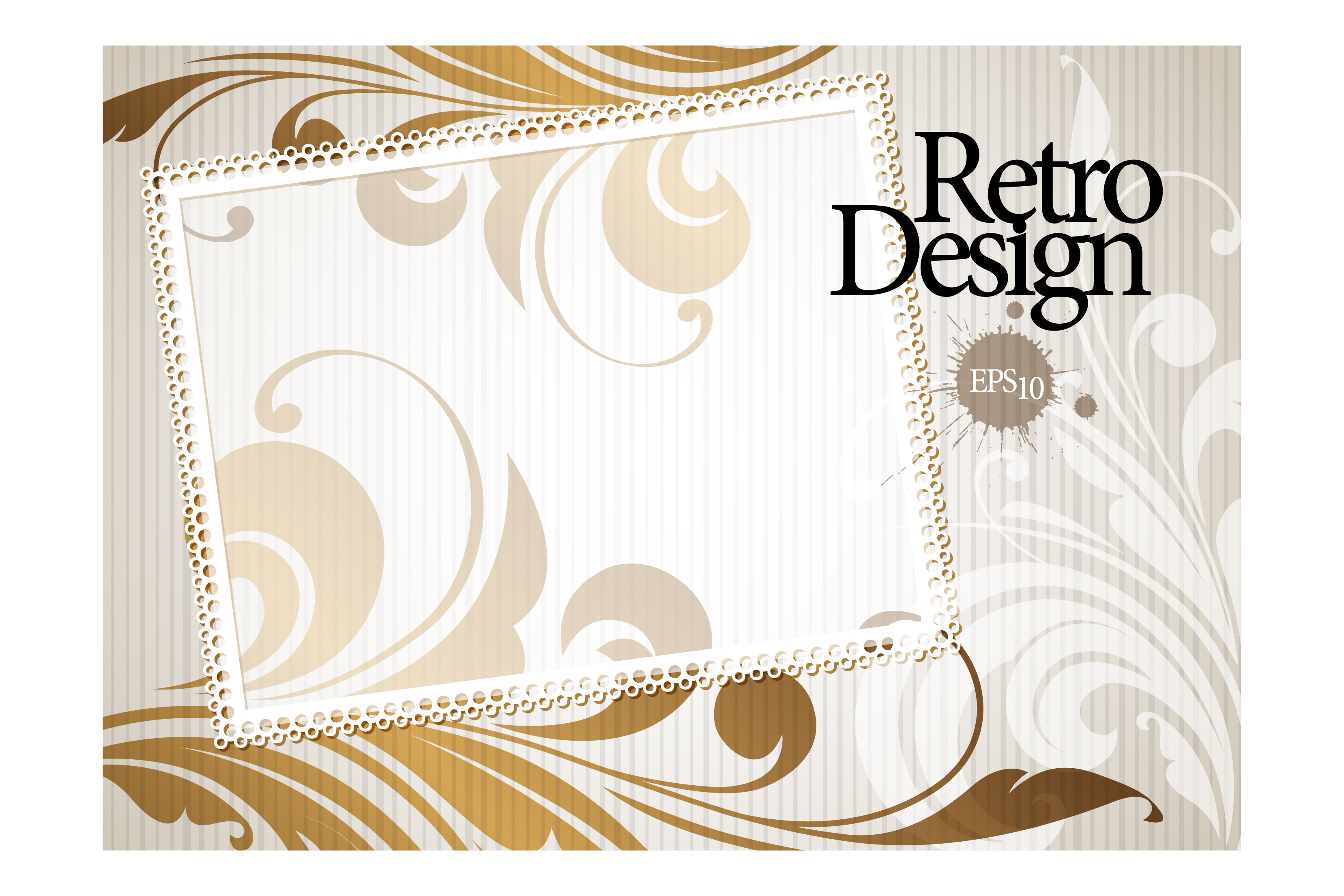 Floral vector frame, a Decorative Illustration by Sunny