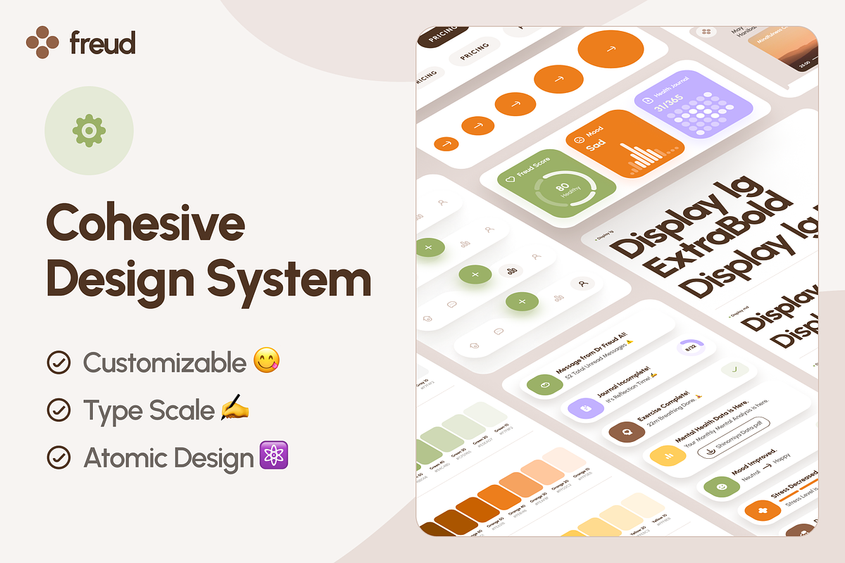 freud UI Kit: AI Mental Health App