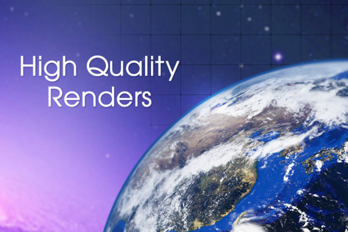 Beautiful 3D Earth Renders, a Graphic by Layerform Design Co.