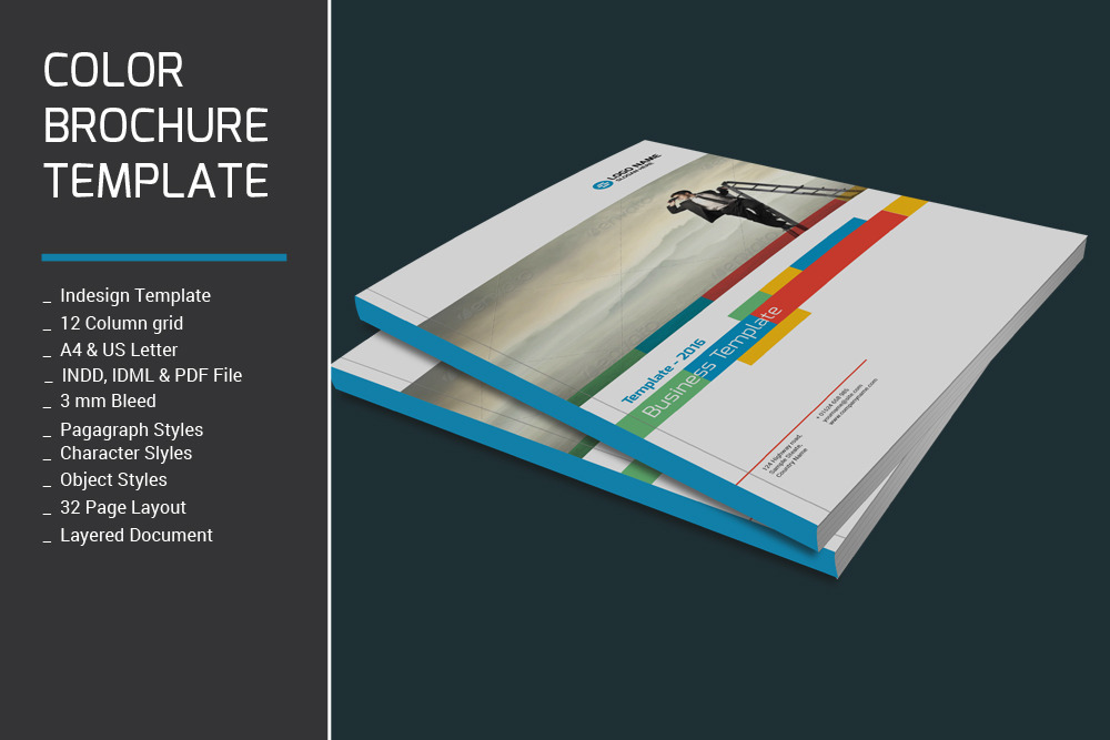 Color Brochure Template, a Brochure Template by alimran24