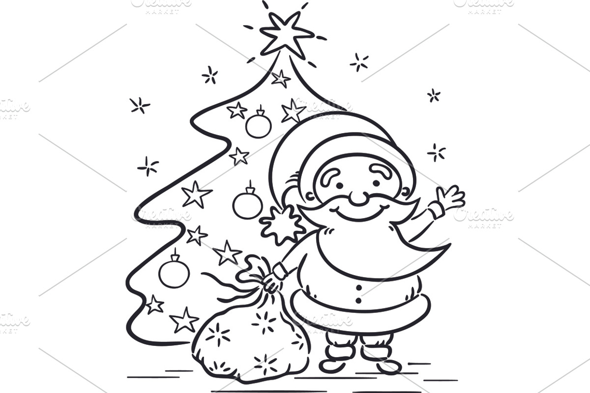Outline cartoon kids illustration, an Illustration by Bubert Art