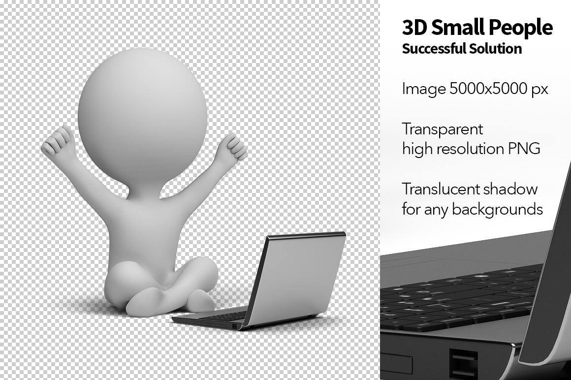 3D Small People - Solution, a Person Illustration by Anatoly ...