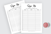 Editable Canva Sign Up Sheet, a Stationery Template by Amit Debnath