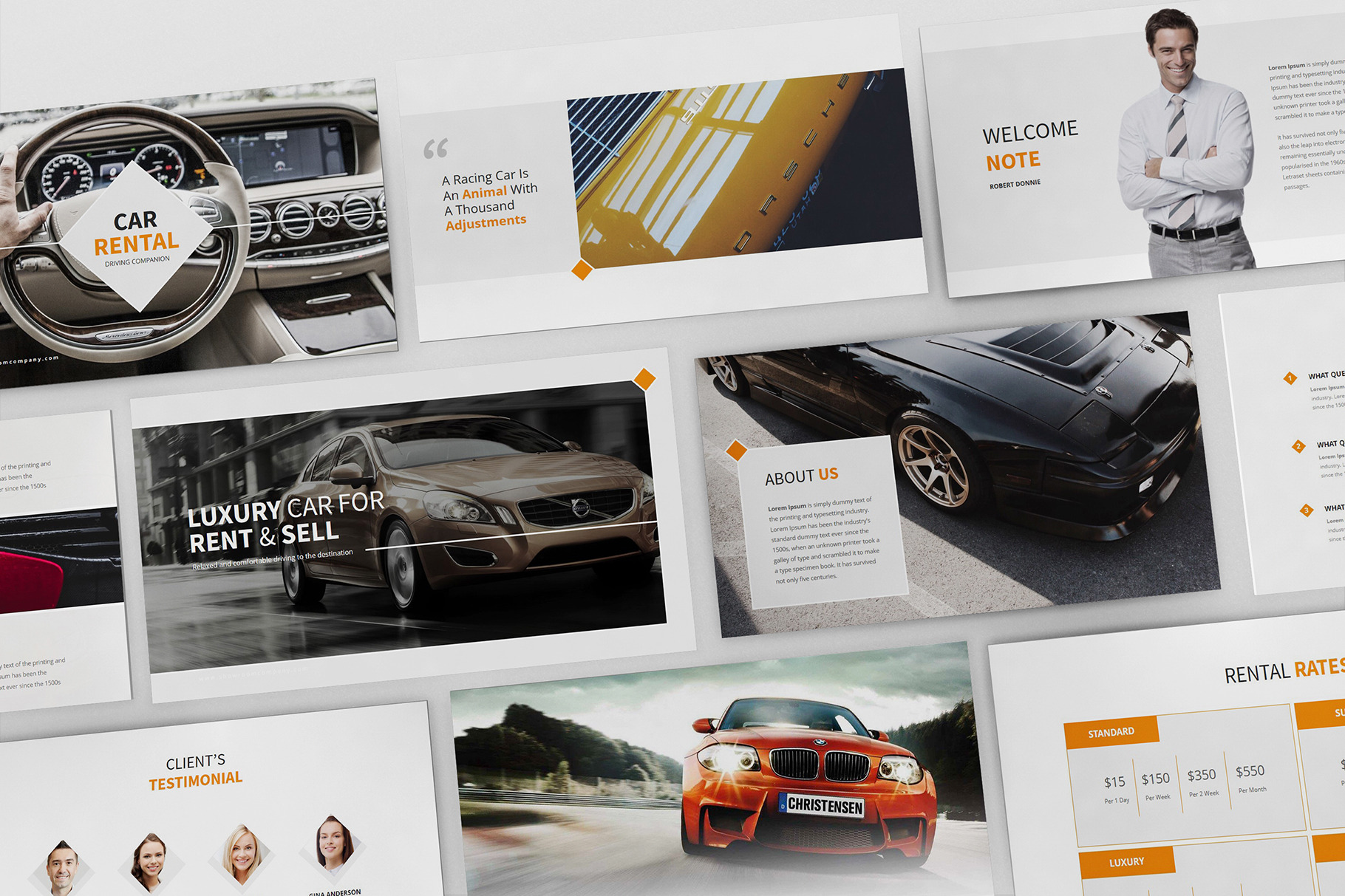 Cars Rental and Sell Powerpoint, a Presentation Template by Giant Design