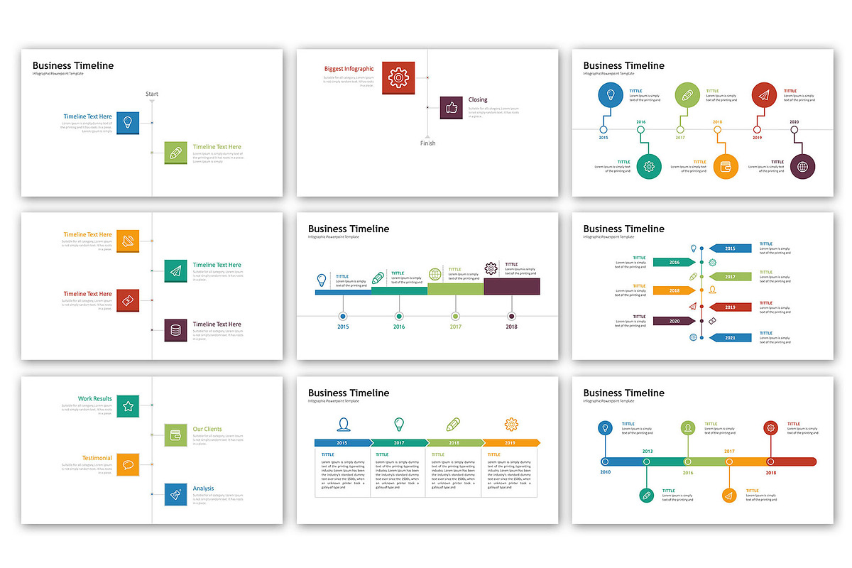 Timeline Presentation - Infographic, a Presentation Template by Digitcase x Wealthwells