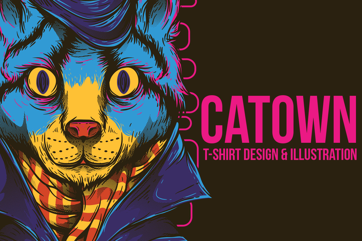 Catown Illustration, an Animal Illustration by badsyxn