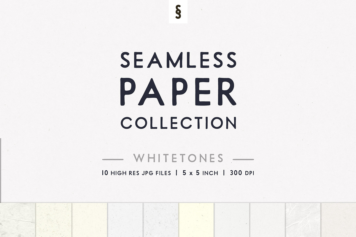 Whitetone Seamless Paper Backgrounds, a Texture Graphic by Section Type