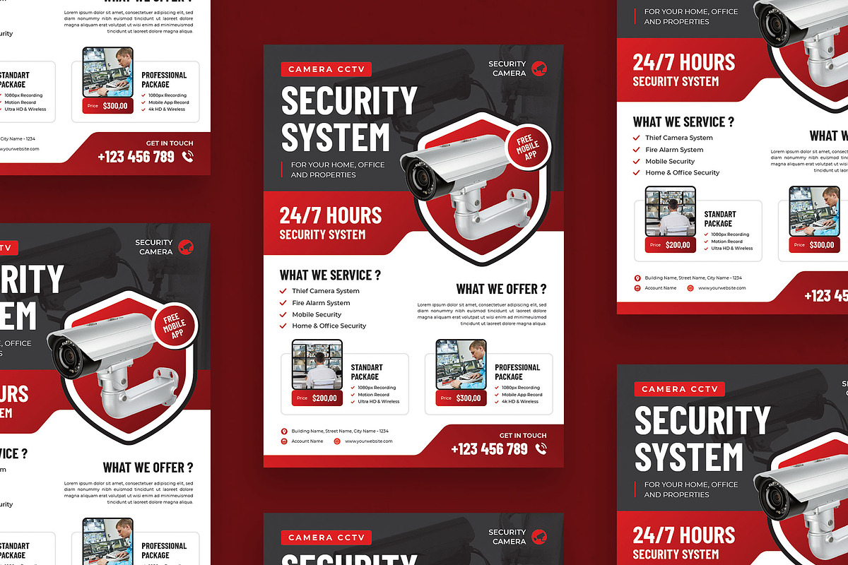 Security System - Flyer, a Flyer Template by Haidezign