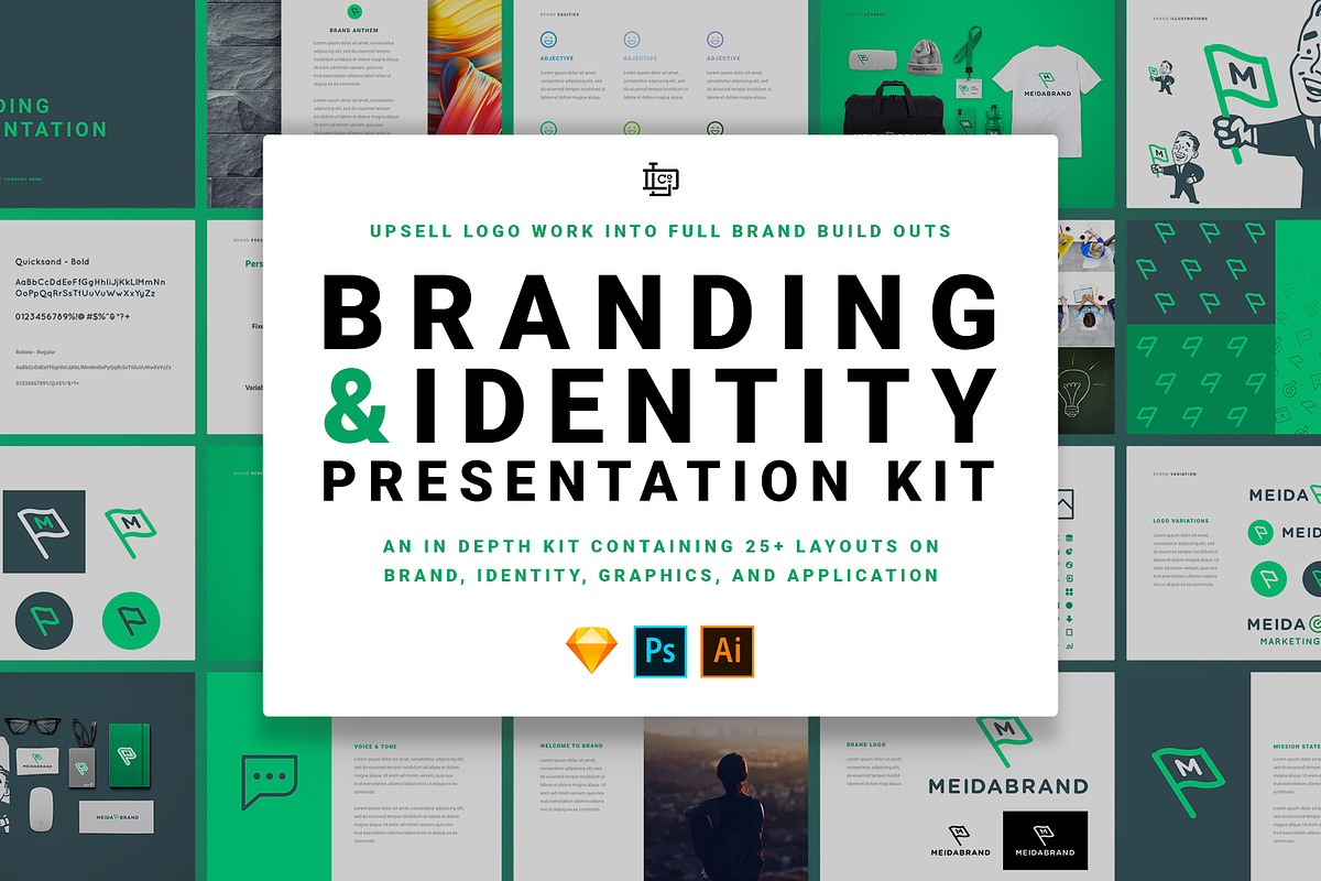 Branding & Identity Presentation Kit, a Presentation Template by ...