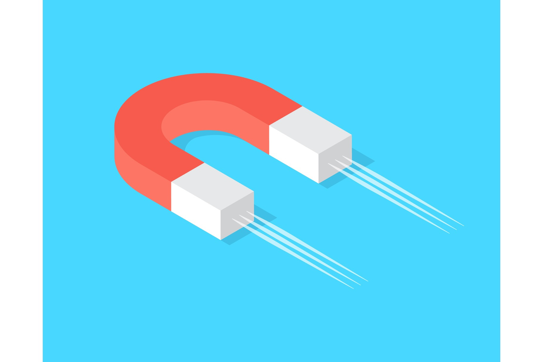 Magnet with Magnetic Power, an Education Illustration by robuart