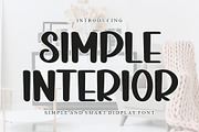 Simple Interior - Script Font