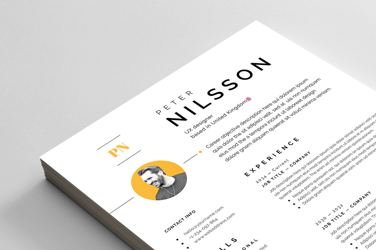 Resume/CV, a Resume Template by Reuix Studio
