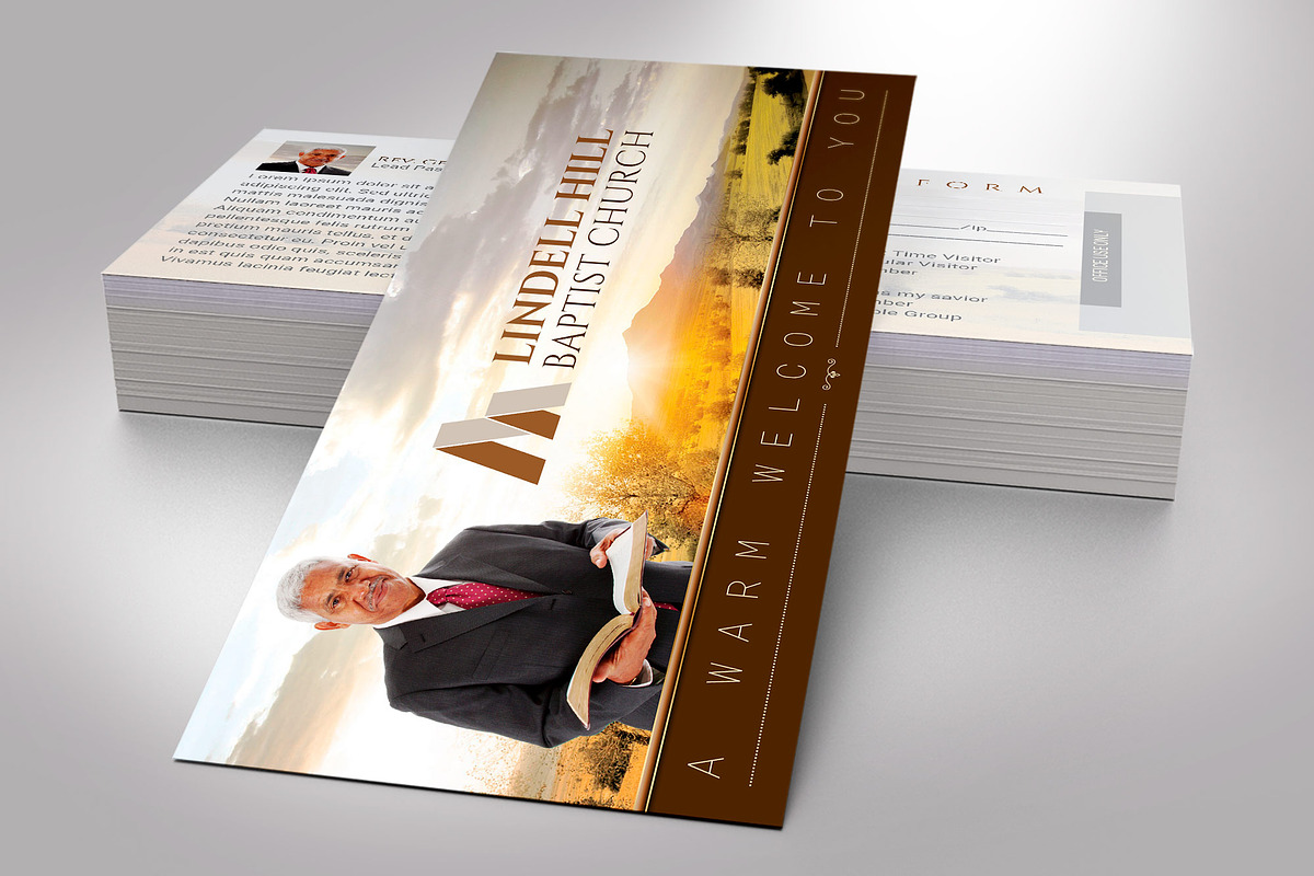 Visitor Connect Card Canva Template