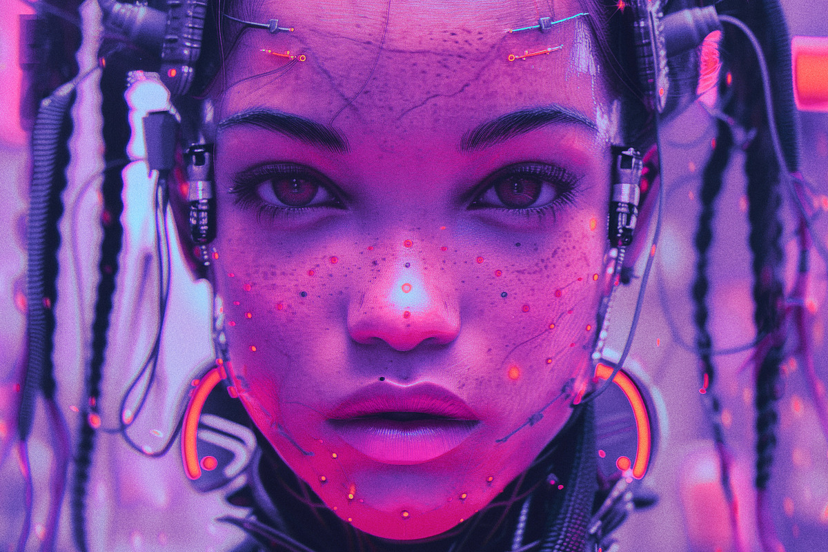 Fluorescent Cyberpunk Photo Effect, a Layer Style Add-On by Design Squad
