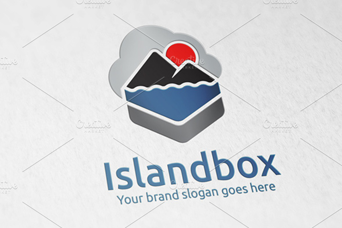 Island Box Logo, a Branding & Logo Template by WheelieMonkey