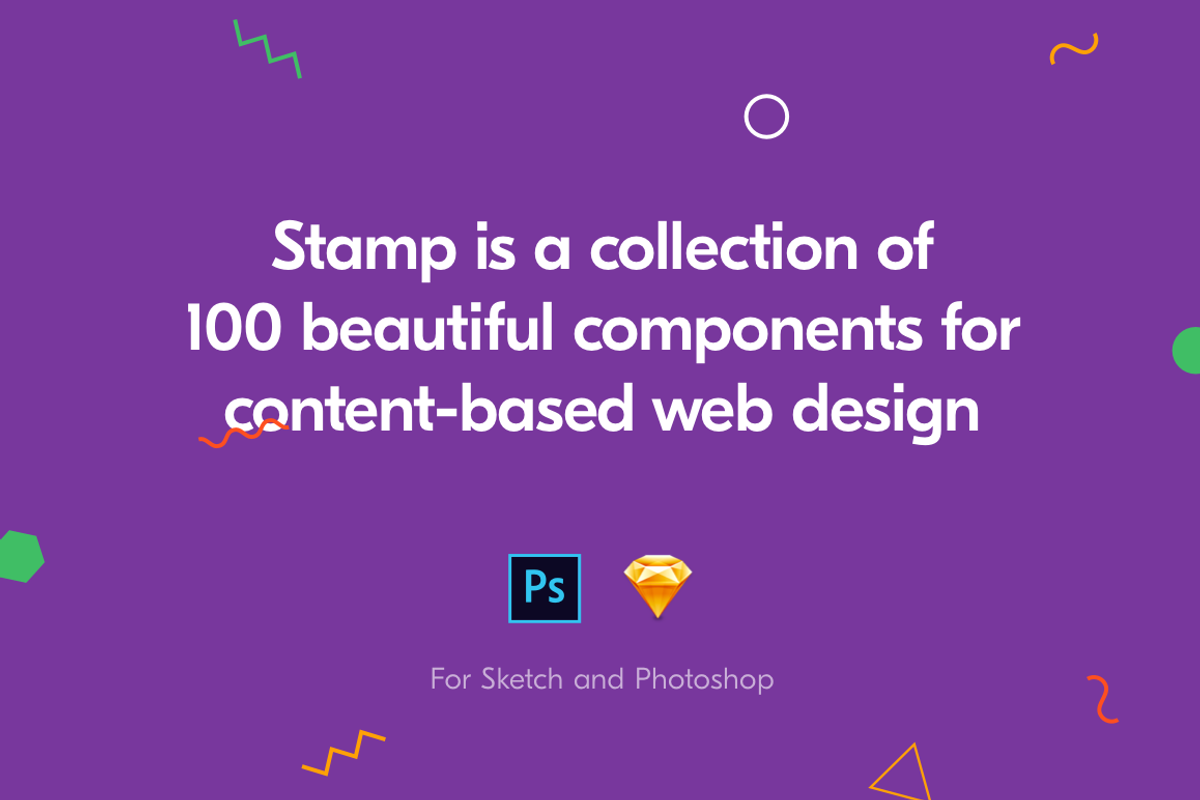 Stamp – UI Cards, an UI Kit Template by Beans UI Goods