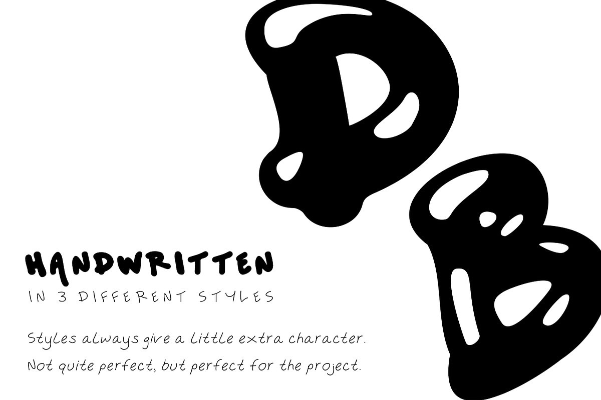Dark Bubble Font, a Font by OMG IT'S LINDZ