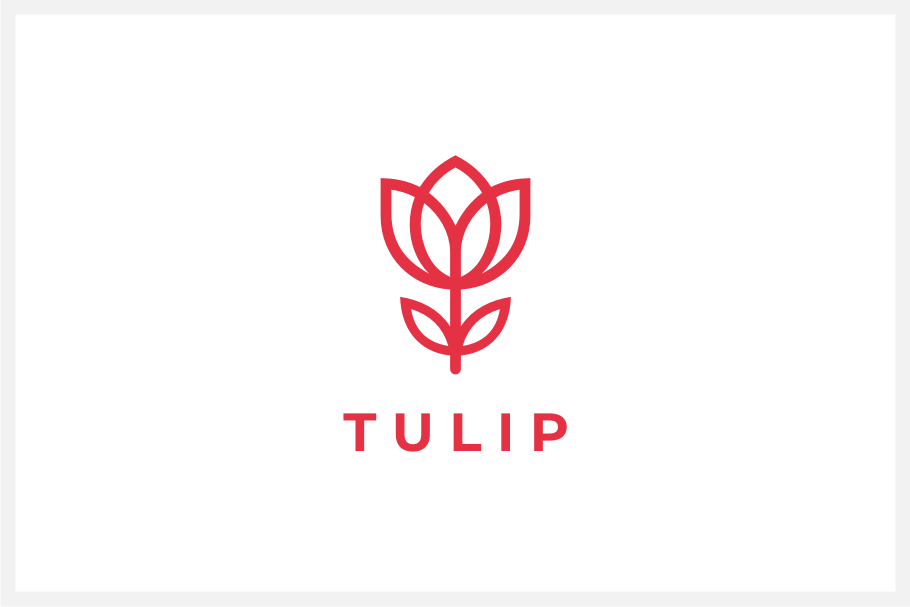 Tulip Logo, a Branding & Logo Template by yopie | Creative Market