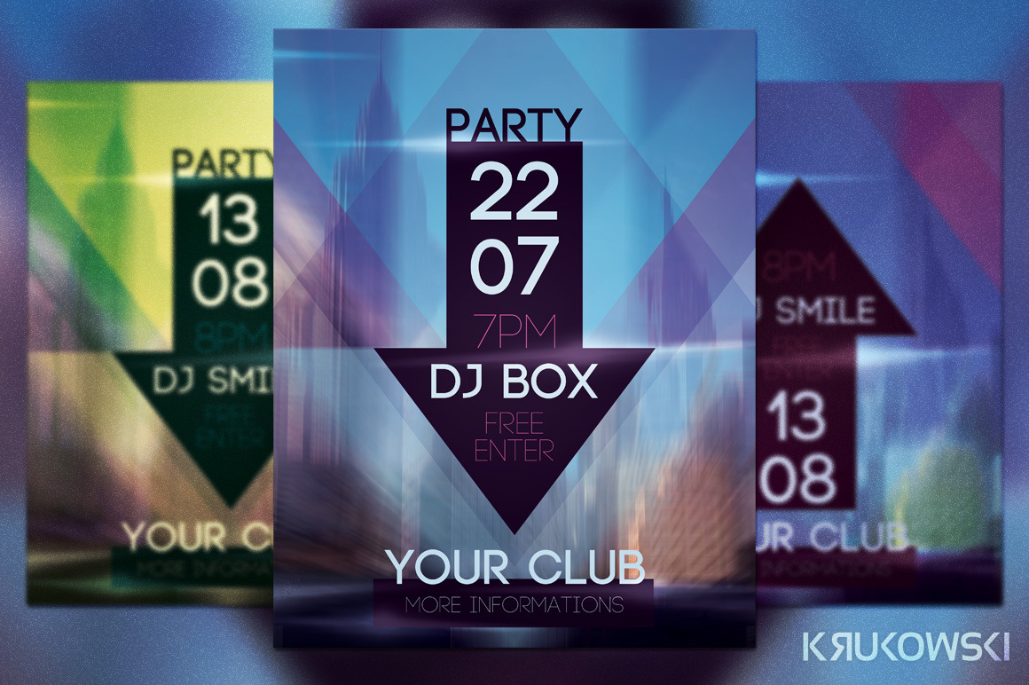 Arrow Event Flyer, a Flyer Template by Krukowski Graphics