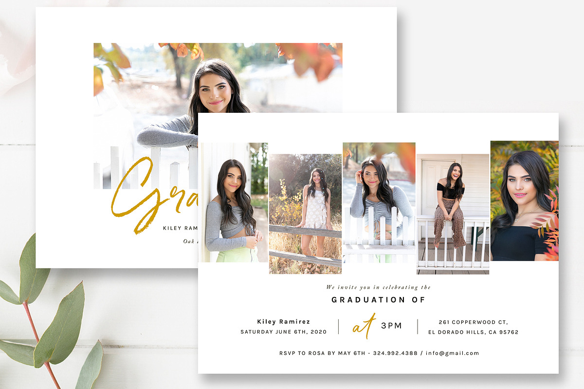 Canva Senior Graduation Photo Card, a Card Template by By Stephanie Design
