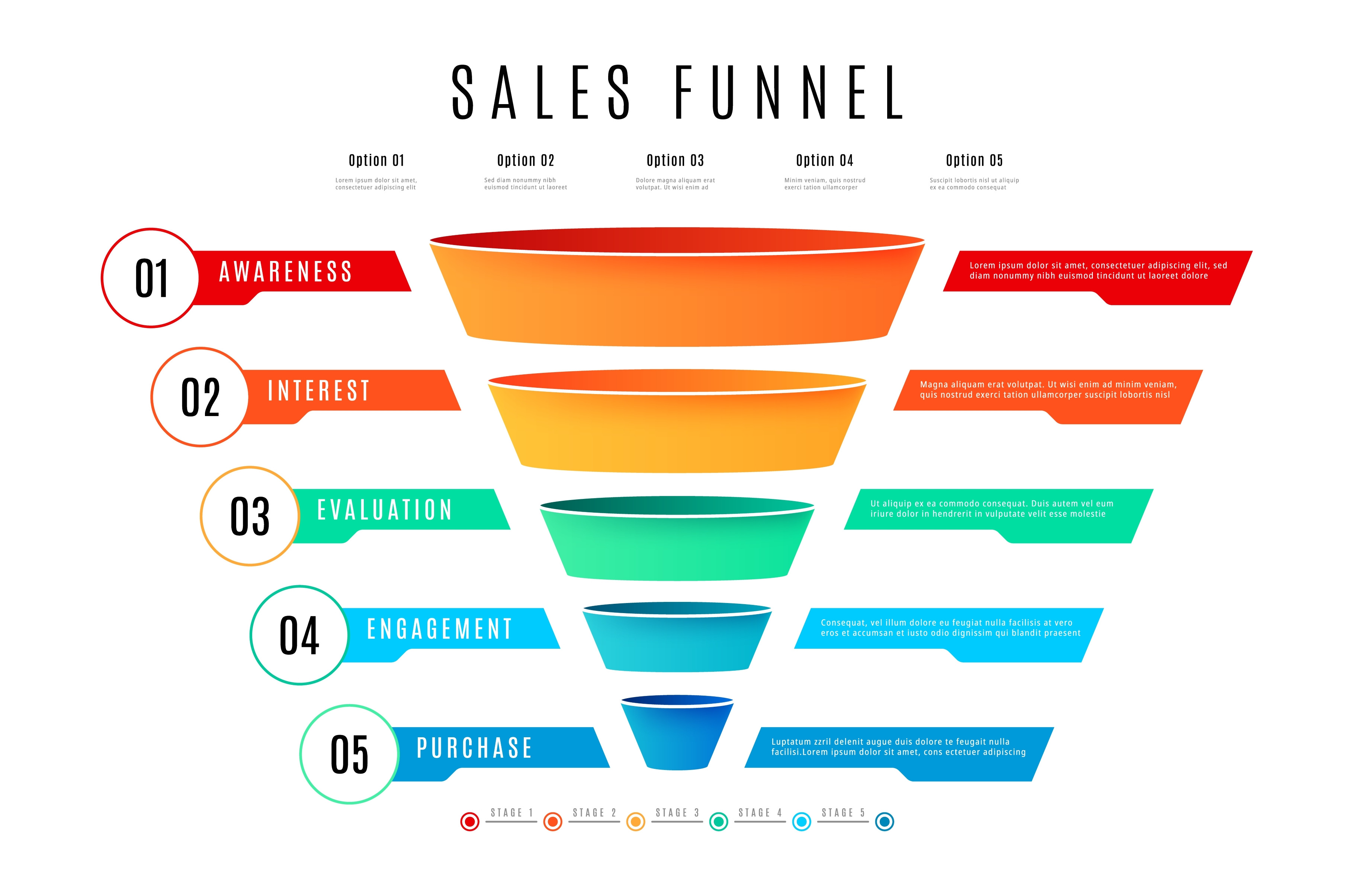 Business funnel infographics, an Illustration by Buch&Bee | Creative Market