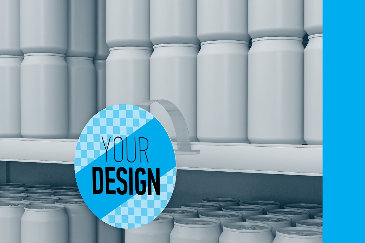 POSM Store Shelf Banner Mockup 3, a Templates & Theme by Alexmaker