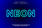 Neon glow editable text effect, an Action Add-On by juliawan