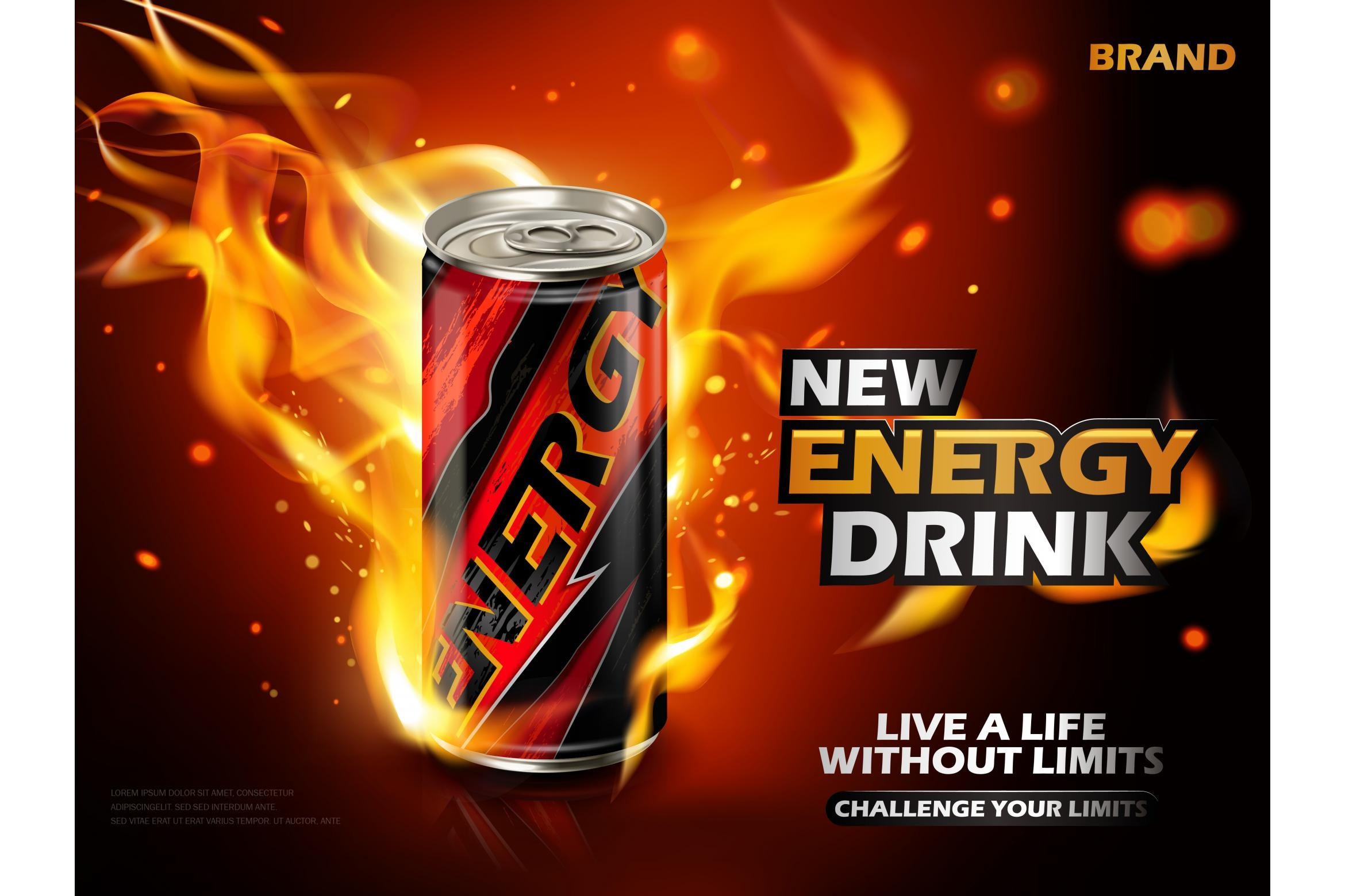 energy drink ad, a Food Illustration by TotallypicRF