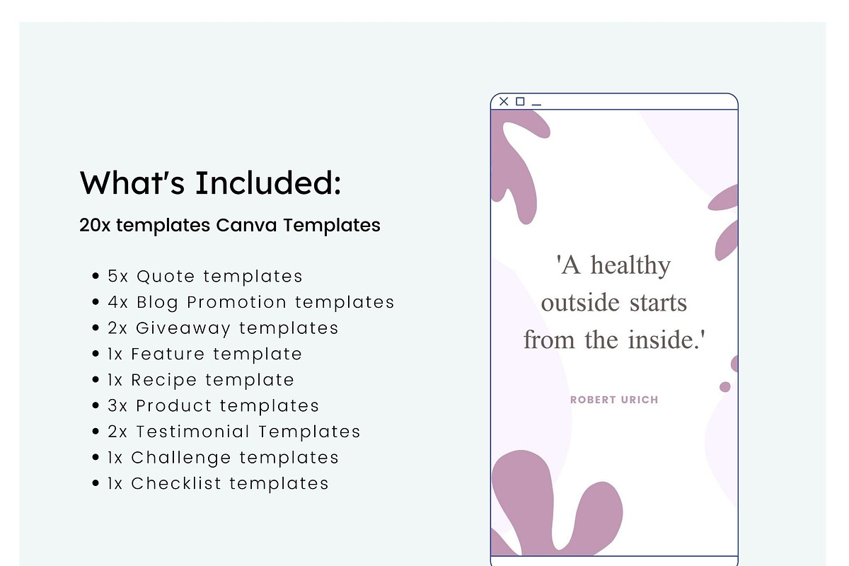 Wellness Pinterest Canva Templates, a Social Media Template by Cultive ...